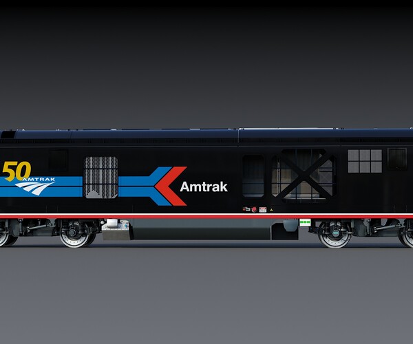 ArtStation - ALC-42 AMTRAK with Interior | Game Assets