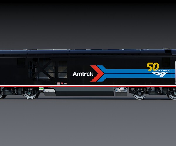 ArtStation - ALC-42 AMTRAK with Interior | Game Assets