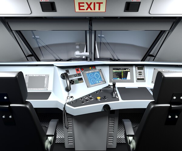 ArtStation - ALC-42 AMTRAK with Interior | Game Assets