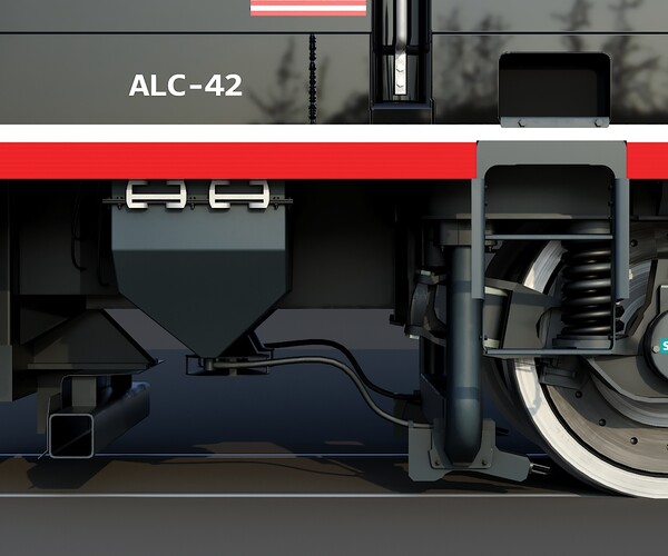 ArtStation - ALC-42 AMTRAK with Interior | Game Assets