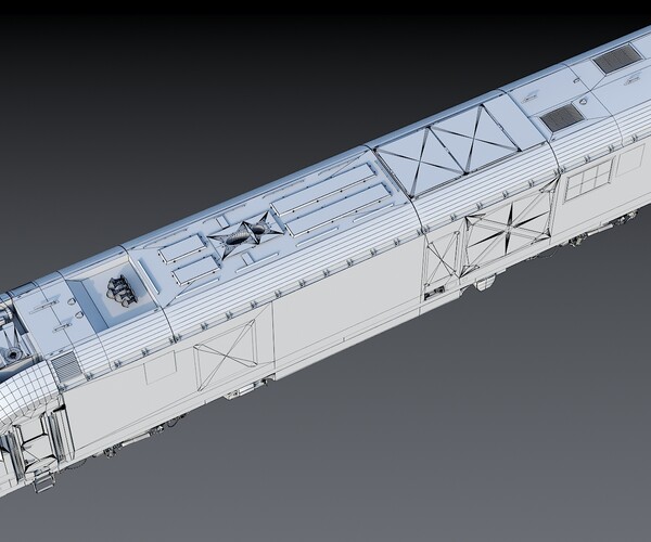 ArtStation - ALC-42 AMTRAK with Interior | Game Assets