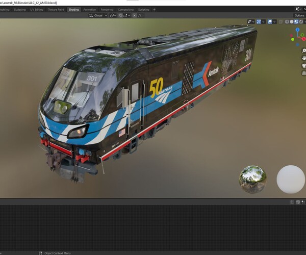 ArtStation - ALC-42 AMTRAK with Interior | Game Assets