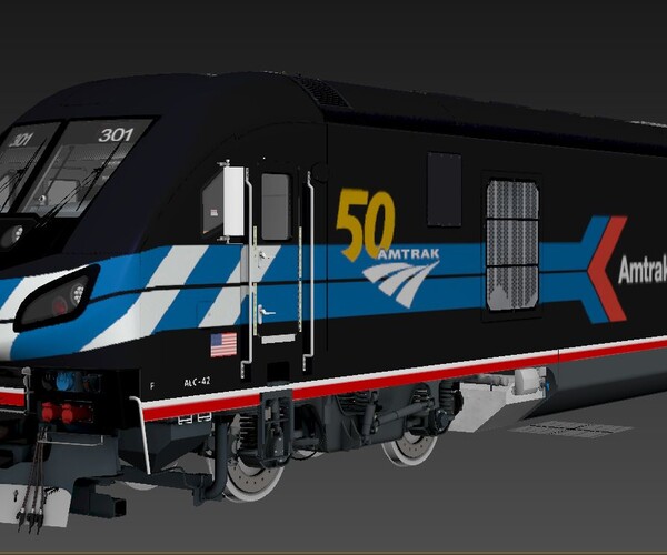 ArtStation - ALC-42 AMTRAK with Interior | Game Assets