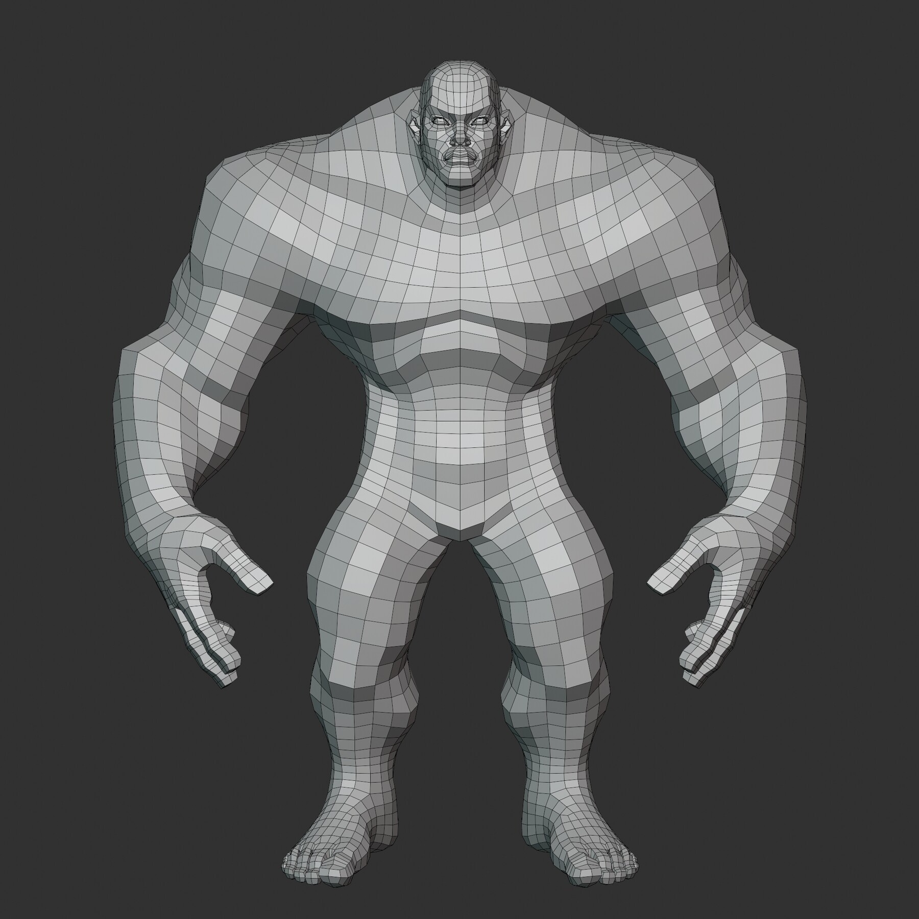 ArtStation - Stylized Lowpoly Bulky Basemesh | Resources