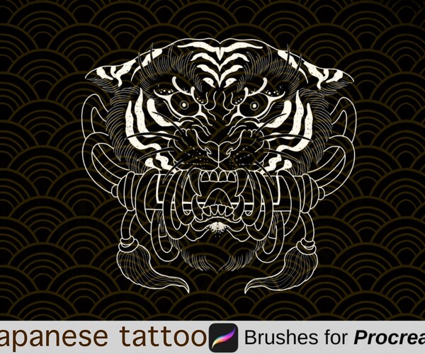 ArtStation - 50+ Japanese Tattoo Stamps For Procreate | Procreate ...