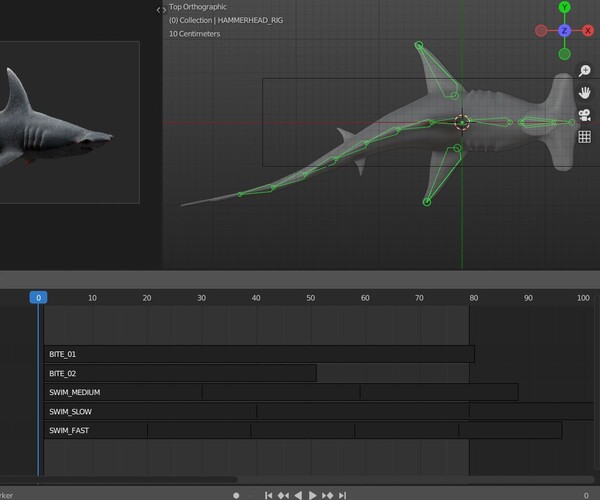 ArtStation - Animated Hammerhead Shark | Game Assets