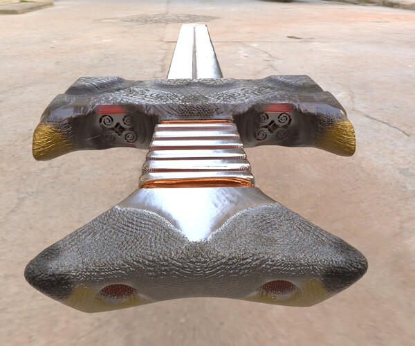 ArtStation - Cow handle sword By PBR Texture 4k, Png | Game Assets