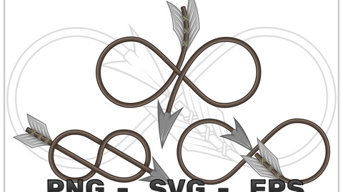 ArtStation - Vector Design Of Arrow In The Shape Of Infinity | Artworks