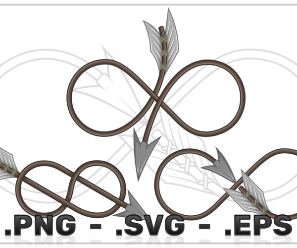 ArtStation - Vector Design Of Arrow In The Shape Of Infinity | Artworks