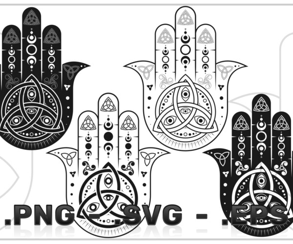 ArtStation - Hamsa Protection Symbol Vector Design | Artworks