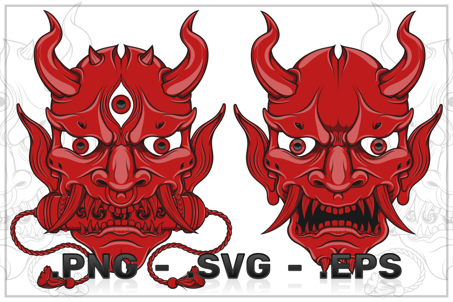 ArtStation - Oni japanese demon vector design | Artworks