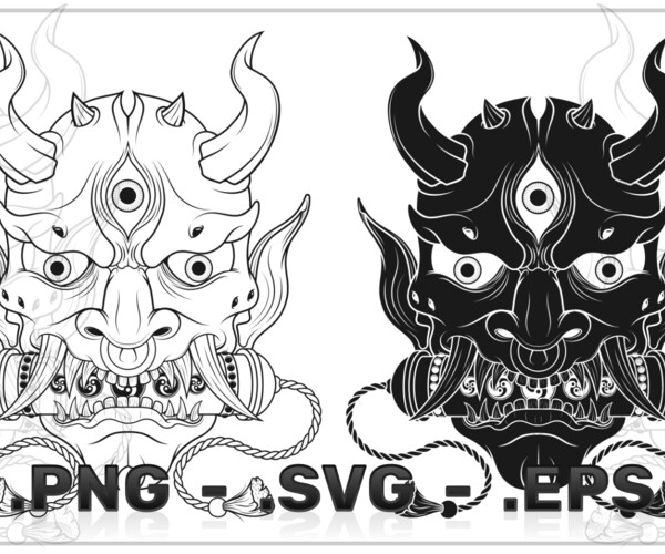 ArtStation - Oni japanese demon vector design | Artworks