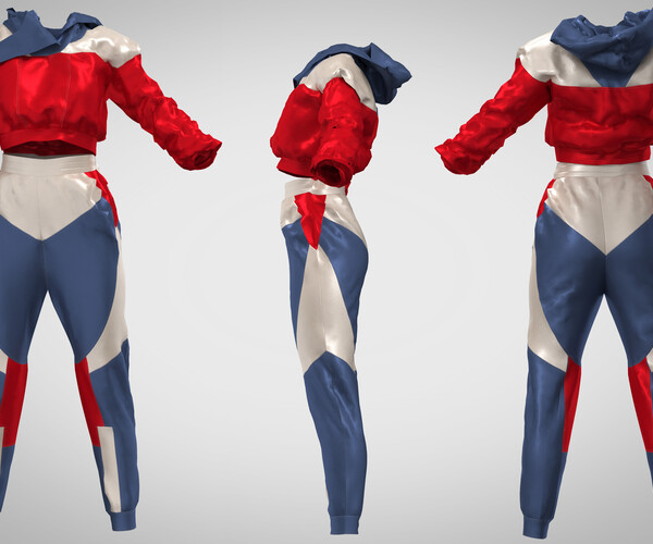 ArtStation - Fashionable bright tracksuit . | Game Assets