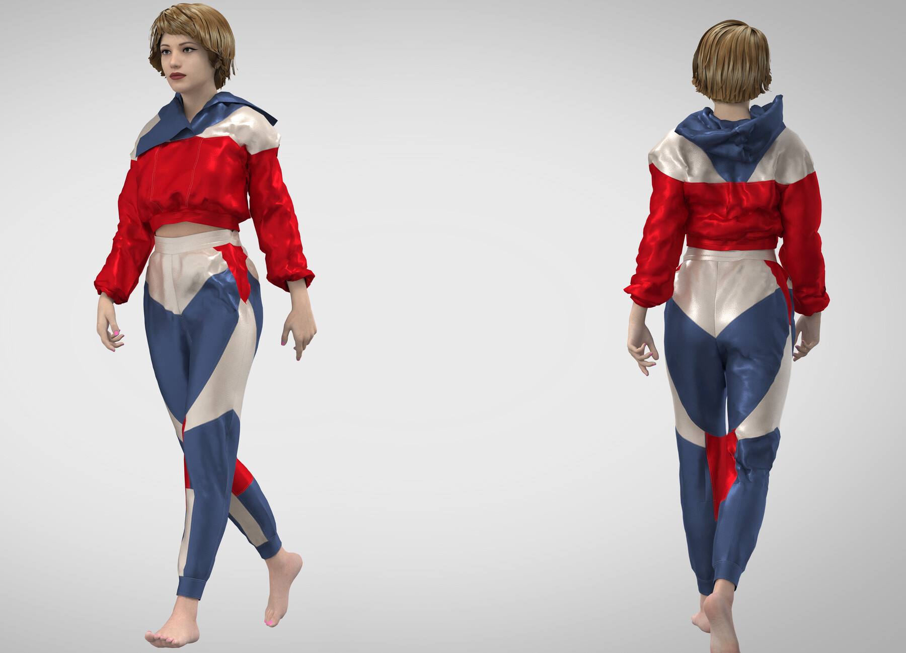 ArtStation - Fashionable bright tracksuit . | Game Assets