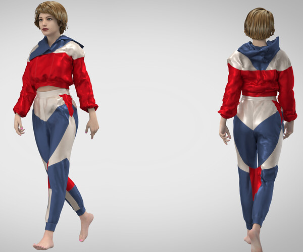 ArtStation - Fashionable bright tracksuit . | Game Assets