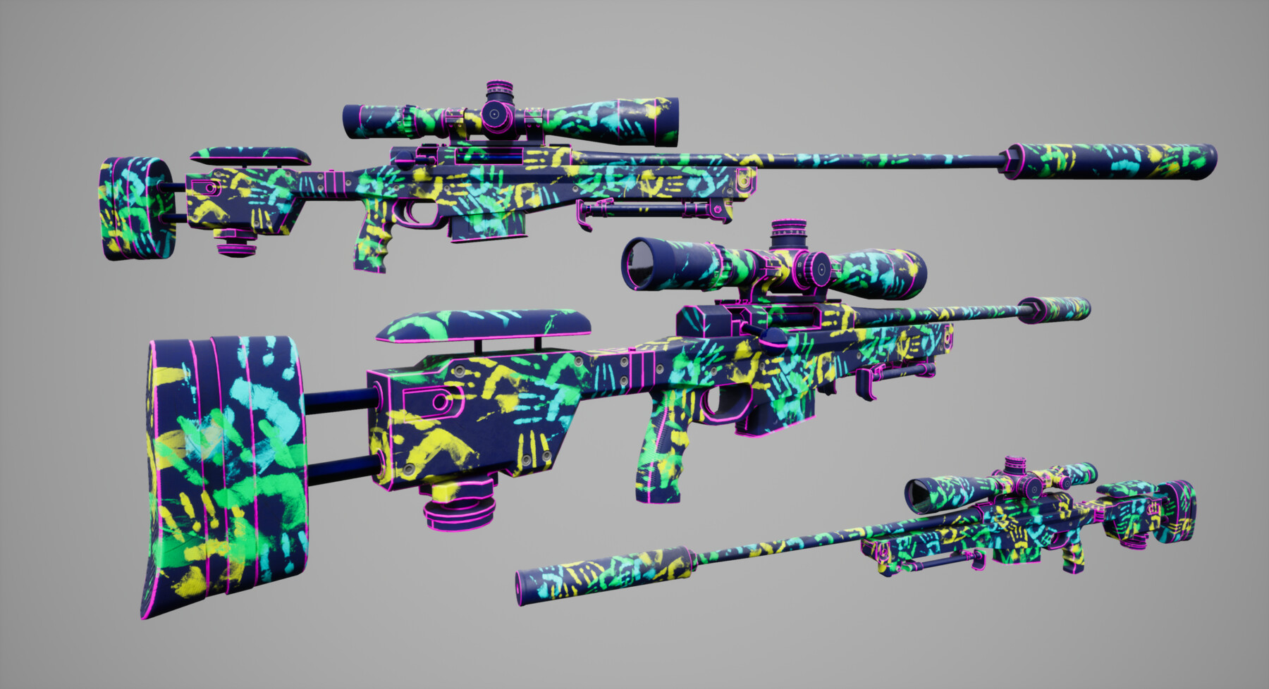 ArtStation - C1080 Sniper - Plus extra skins | Game Assets