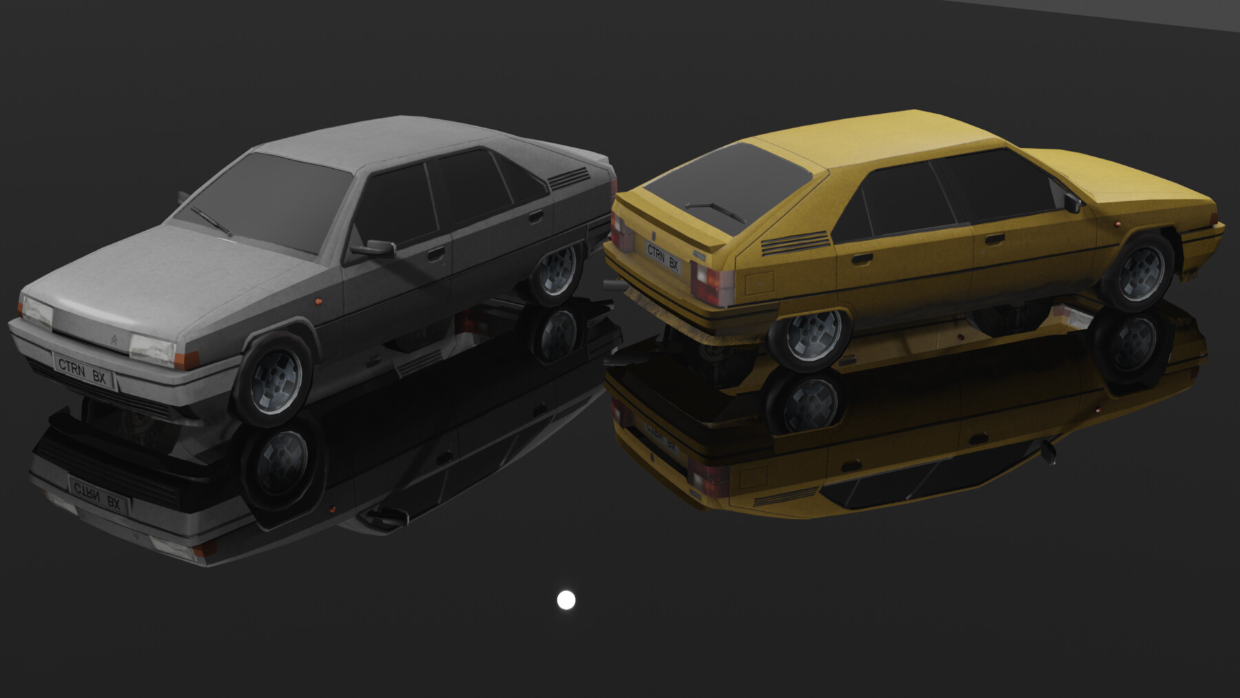ArtStation - Citroen BX and GT version Low-poly 3D model | Game Assets