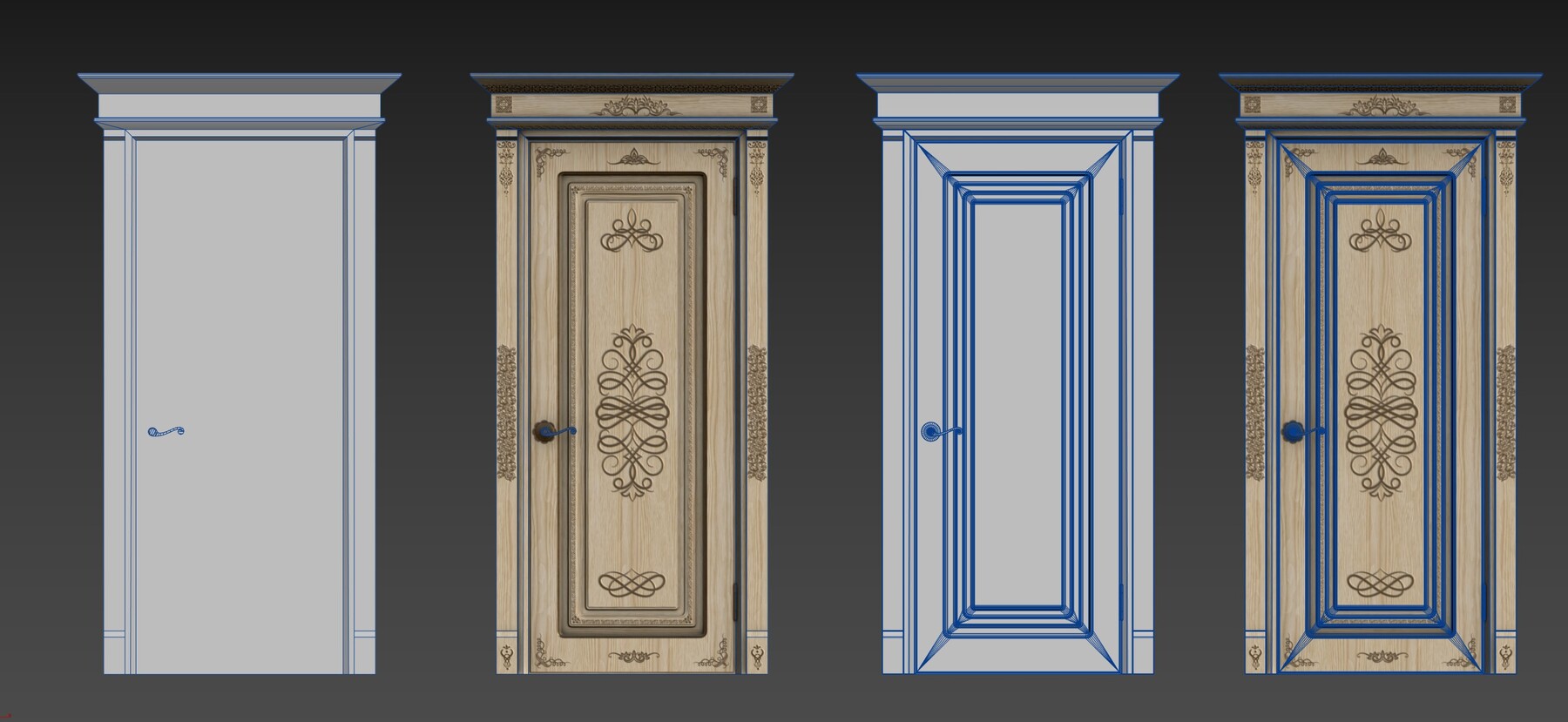 ArtStation - Classic doors | Game Assets