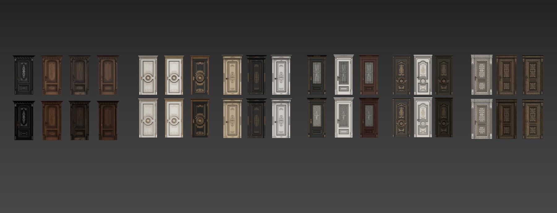 ArtStation - Classic doors | Game Assets