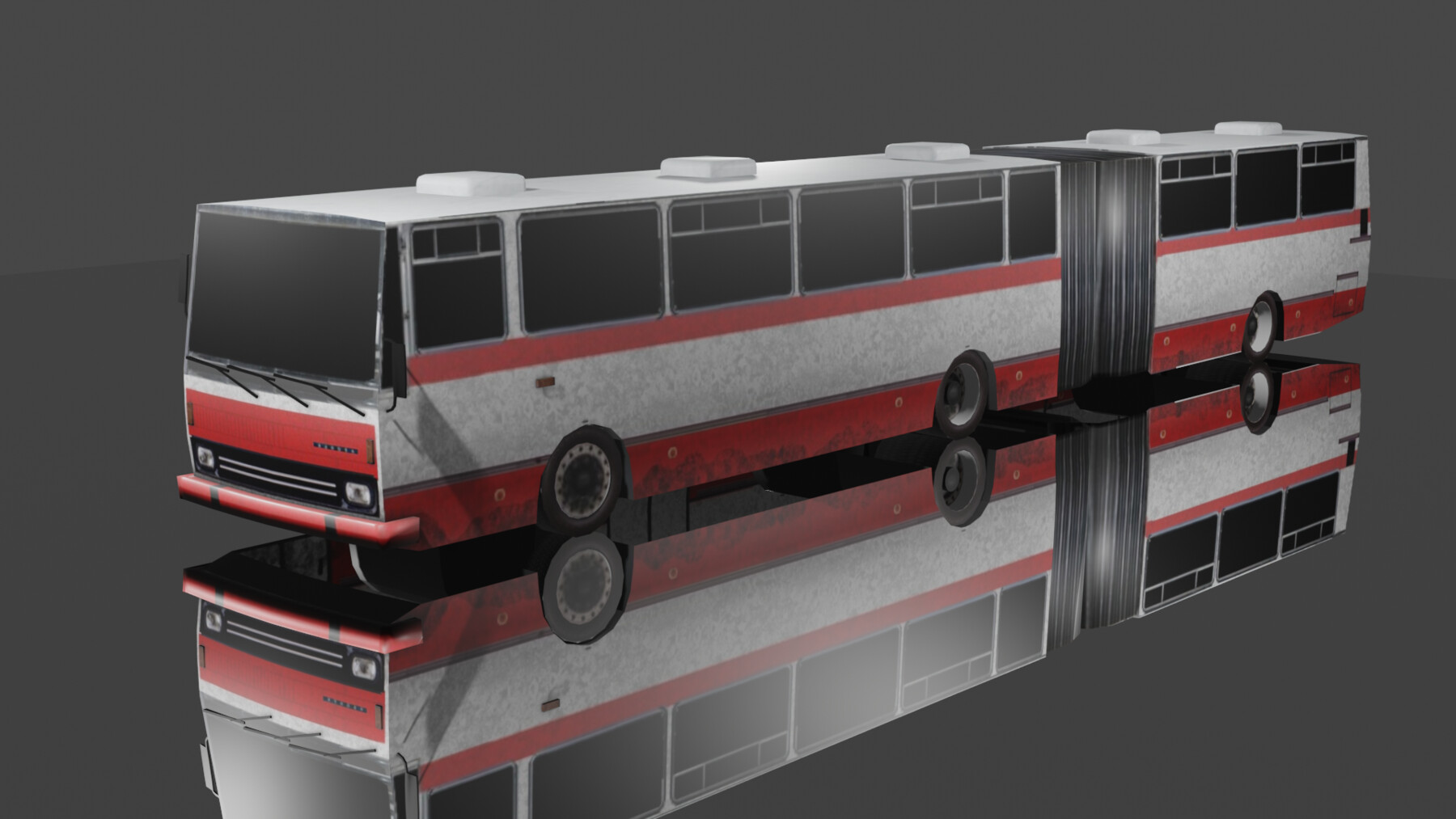 ArtStation - Karosa B741 bus Low-poly 3D model | Game Assets