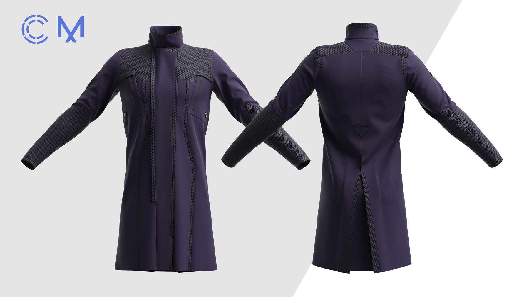ArtStation - Man's-Sci-Fi Coat | Game Assets