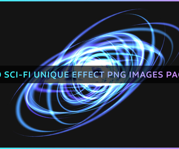 ArtStation - 20 Unique Sci-Fi Effect PNG Images Pack | Artworks