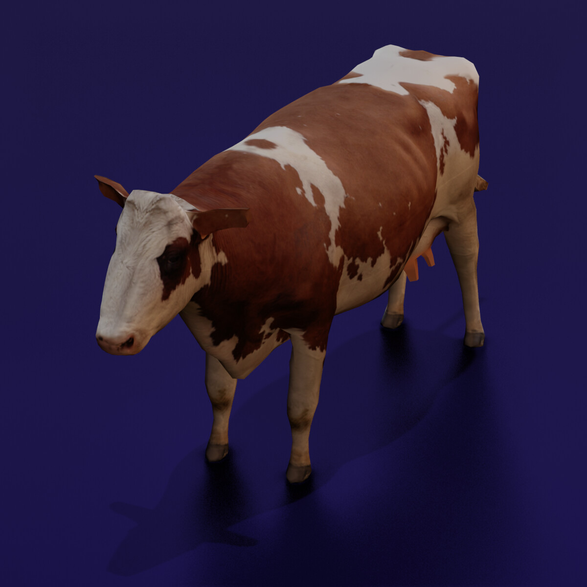 ArtStation - COW LOW POLY GAME READY 3D MODEL | Game Assets