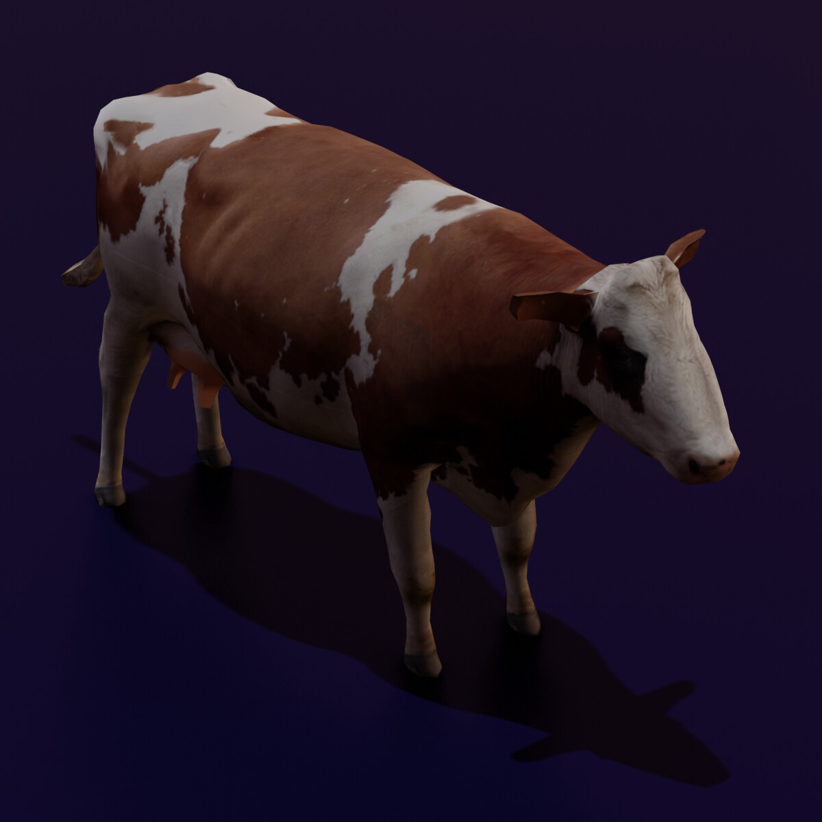 ArtStation - COW LOW POLY GAME READY 3D MODEL | Game Assets