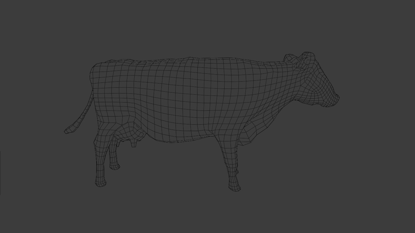ArtStation - COW LOW POLY GAME READY 3D MODEL | Game Assets