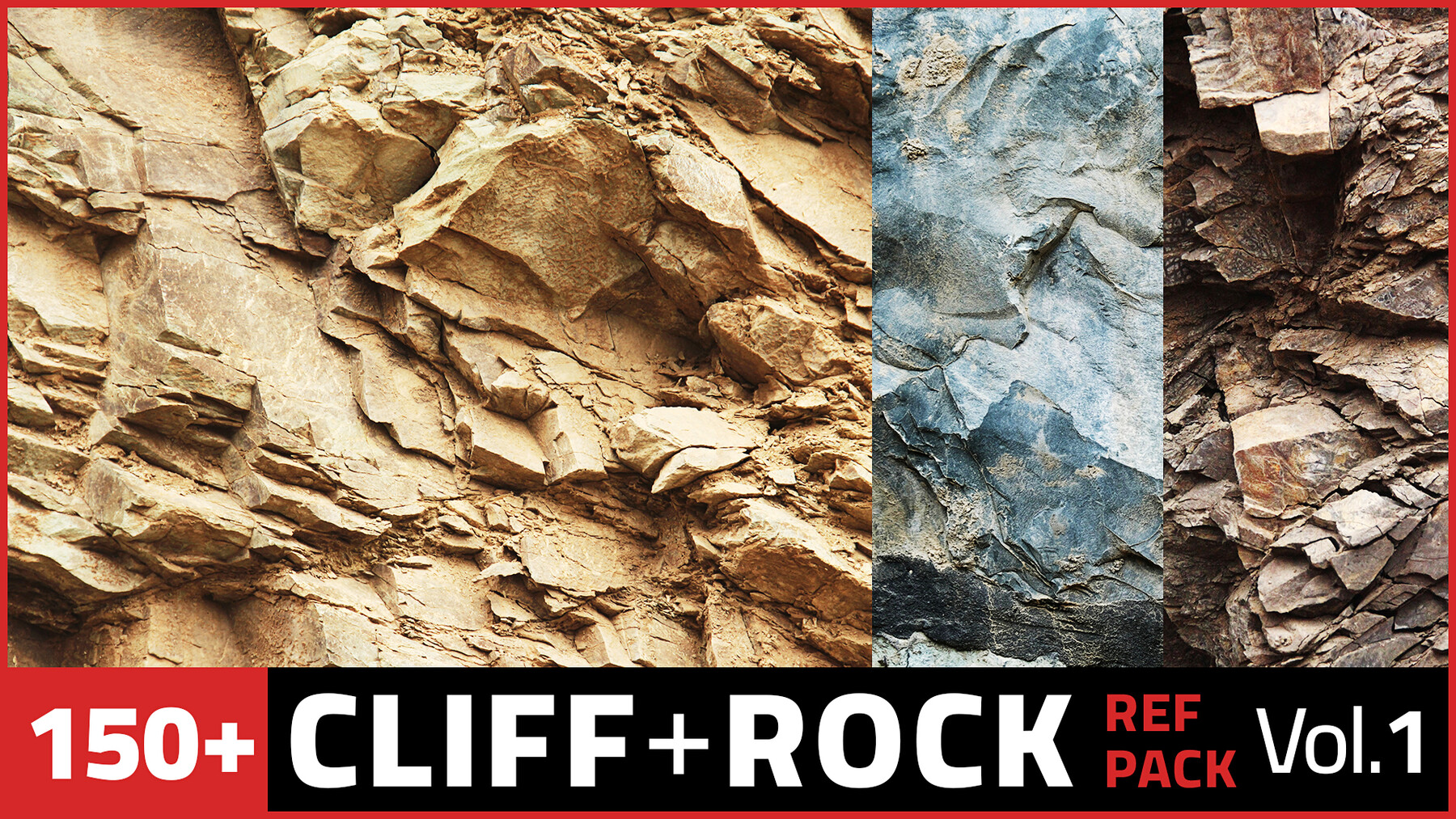 ArtStation - 150+ CLIFF & ROCK Reference Pack Vol.1 | Resources