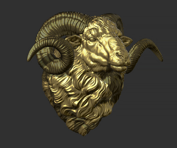 ArtStation - Ram sheep head | Resources