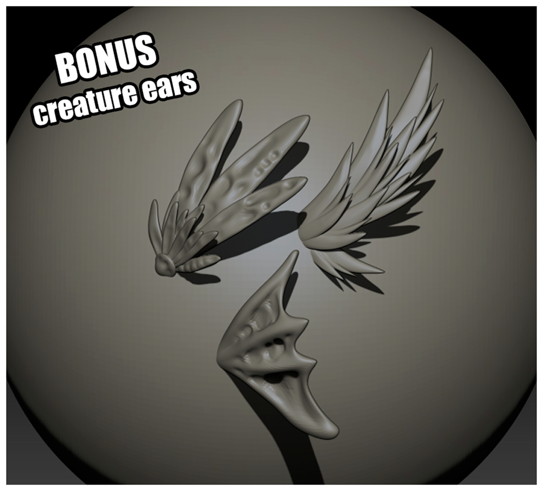 ArtStation - Human and elf ears set | Brushes