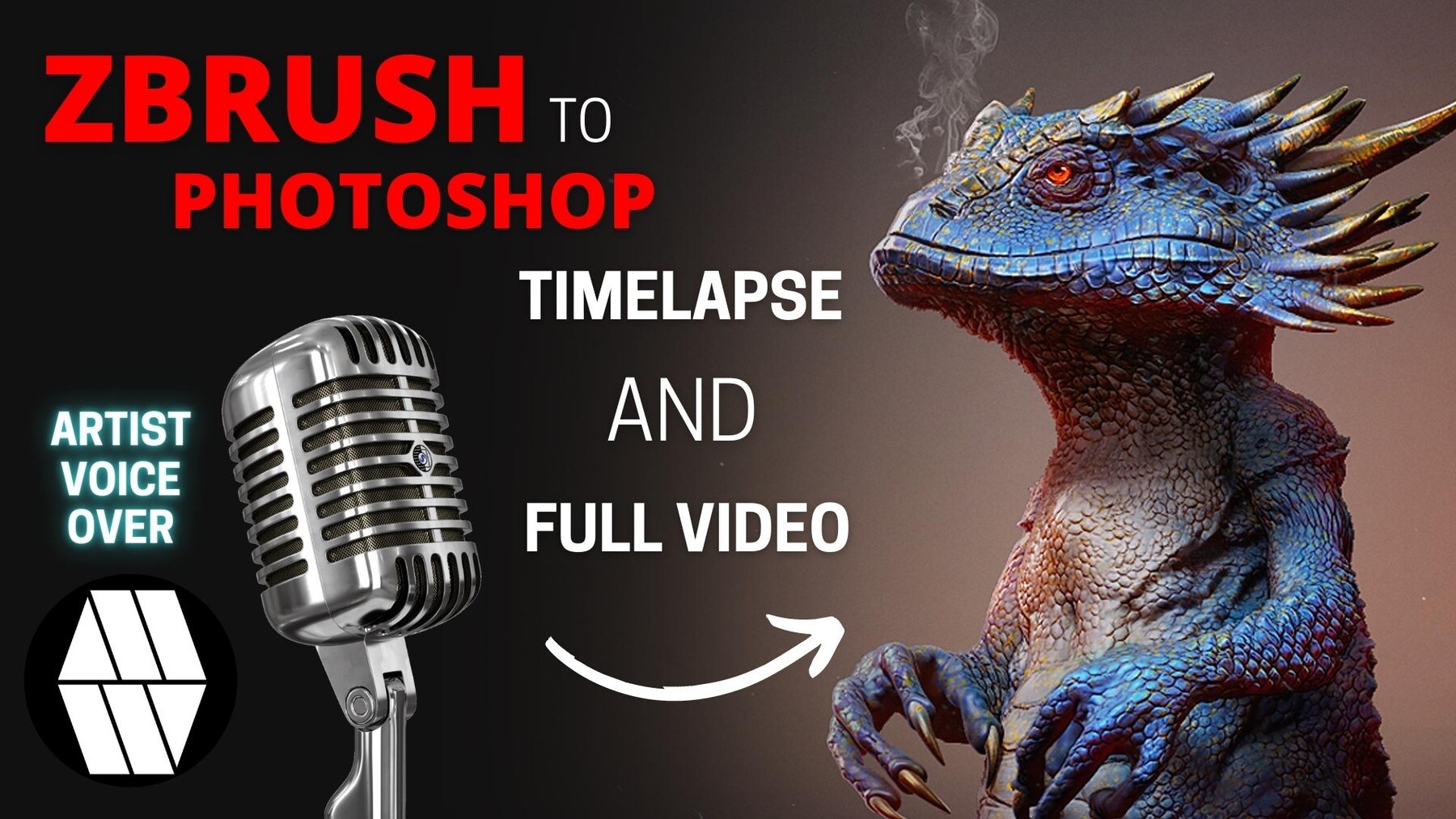 ArtStation - ZBrush to Photoshop 'Mini-Dragon' Concept - Timelapse Voice Over and Full Video ...