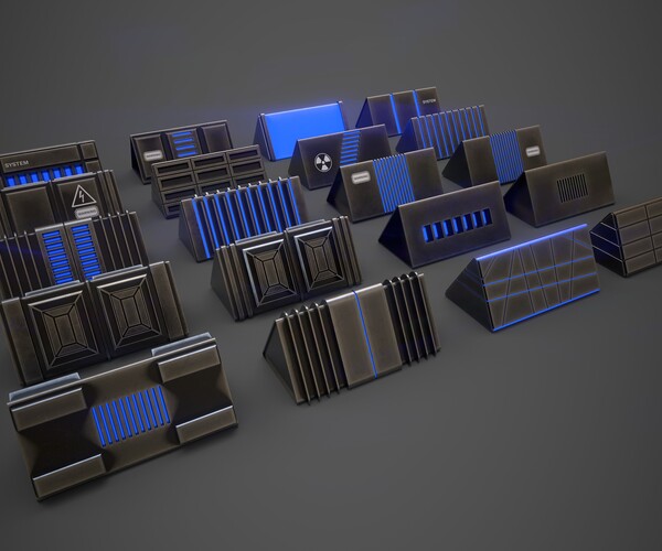 ArtStation - Sci-Fi Triangle Box Metal | Game Assets