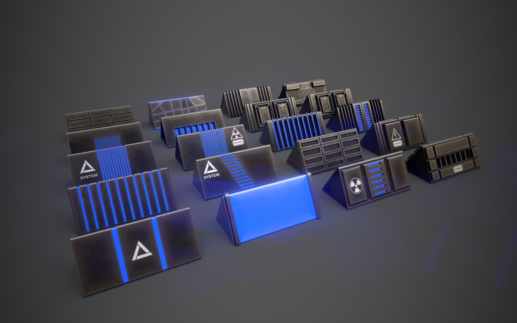 ArtStation - Sci-Fi Triangle Box Metal | Game Assets