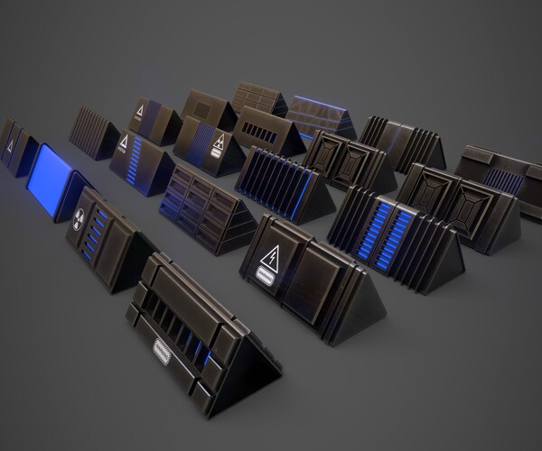 ArtStation - Sci-Fi Triangle Box Metal | Game Assets