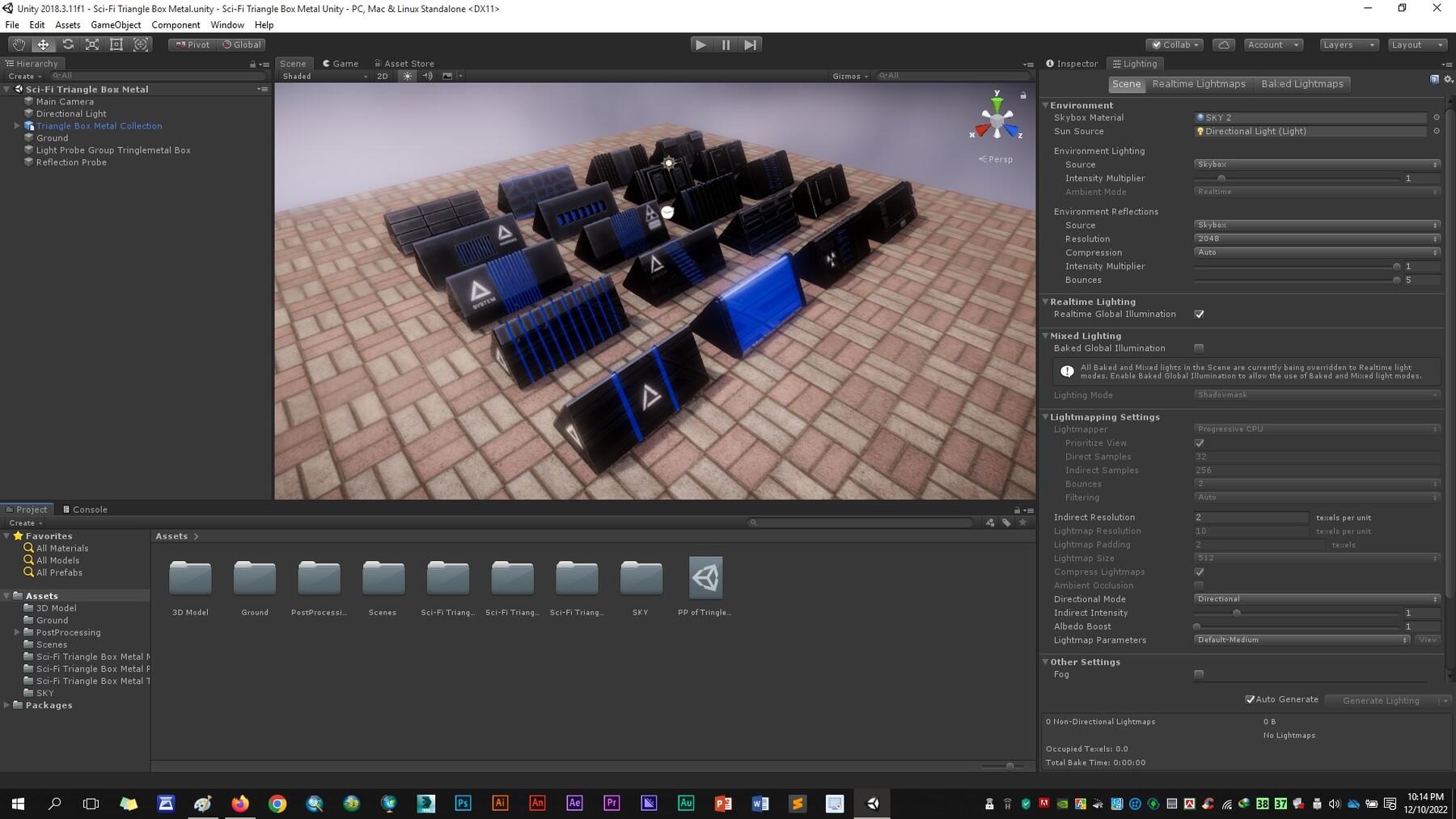 ArtStation - Sci-Fi Triangle Box Metal | Game Assets