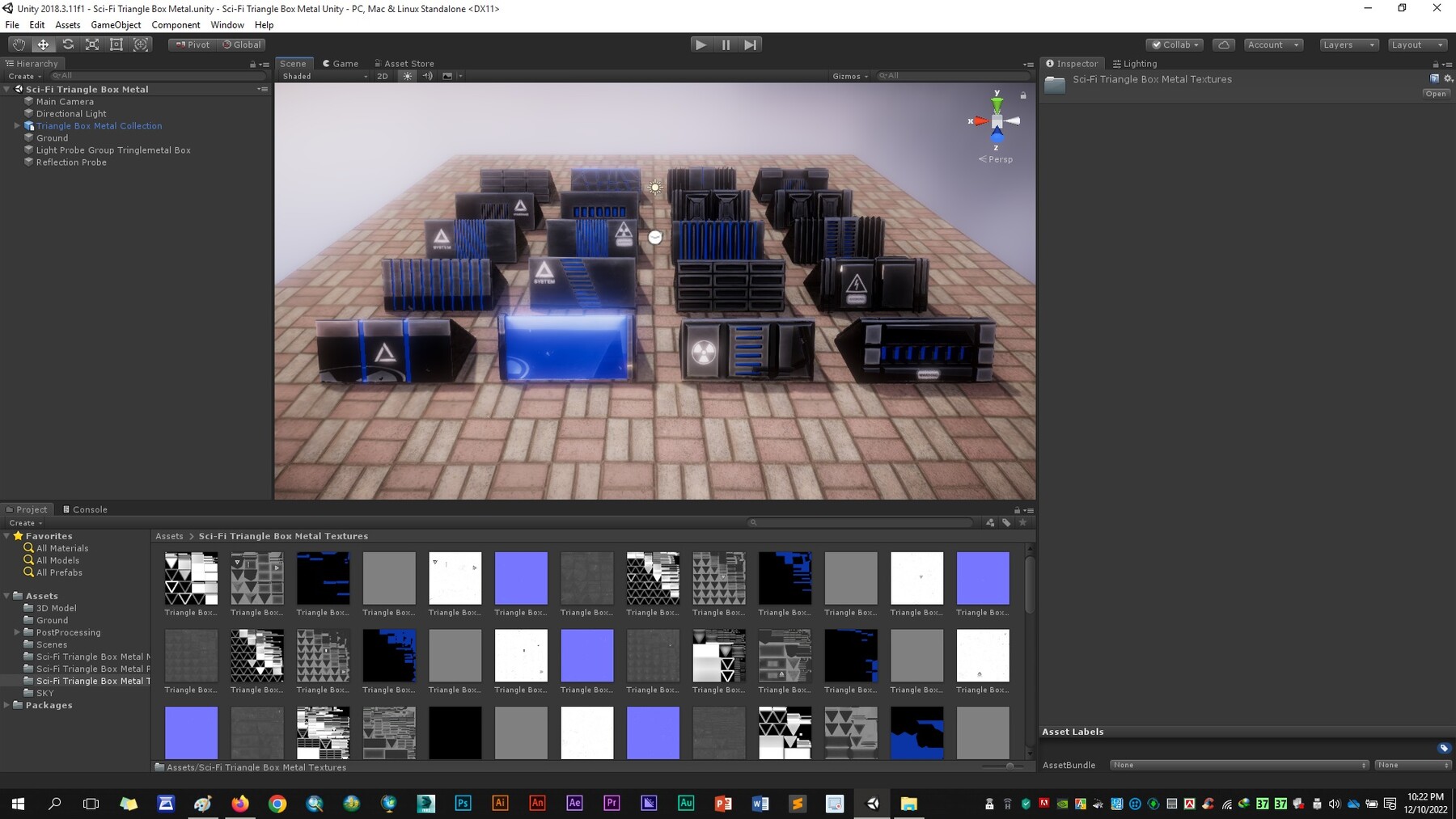 ArtStation - Sci-Fi Triangle Box Metal | Game Assets