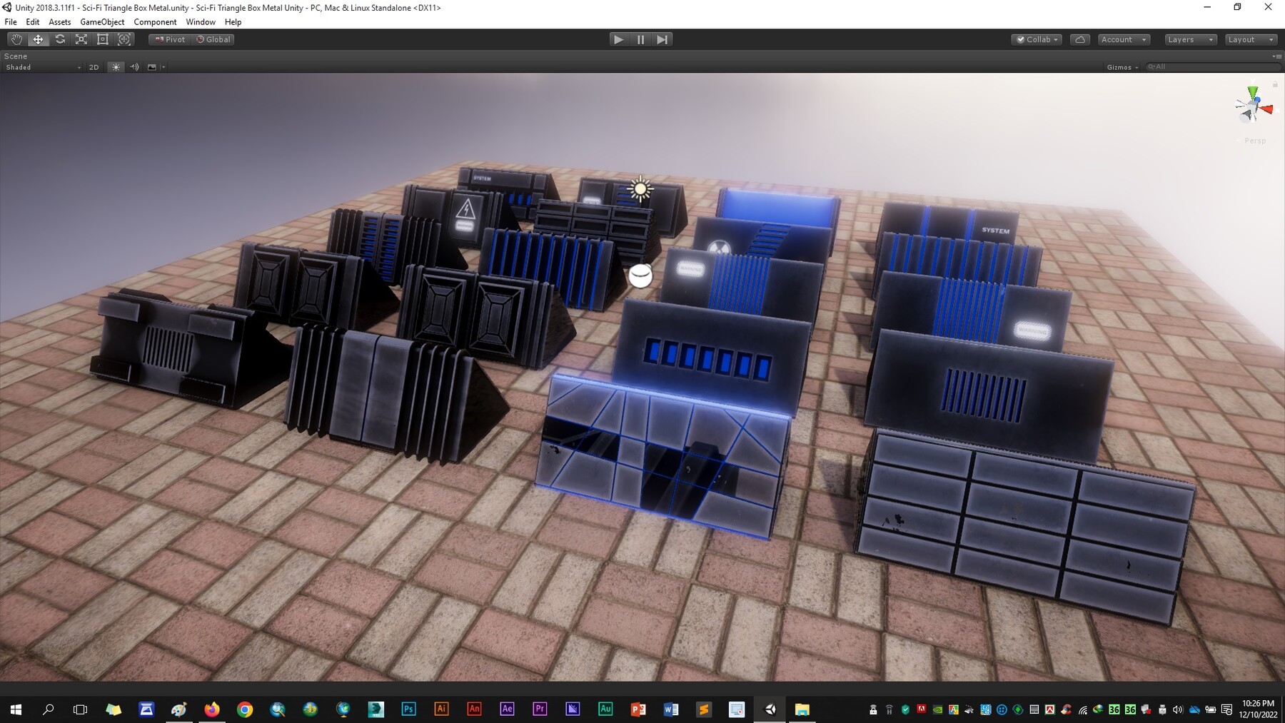 ArtStation - Sci-Fi Triangle Box Metal | Game Assets