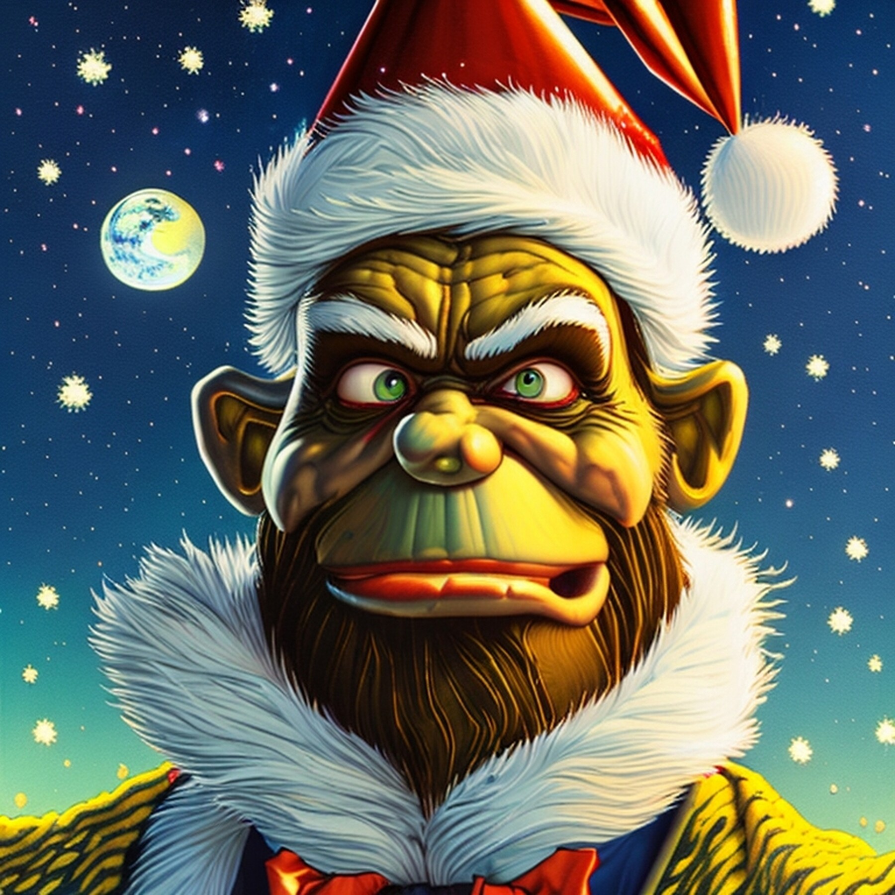 ArtStation - Grinch the Thief, stealing your Christmas present (if you ...