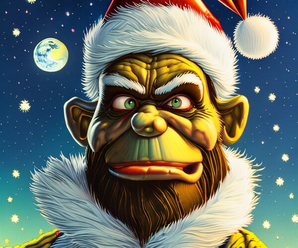 ArtStation - Grinch the Thief, stealing your Christmas present (if you ...
