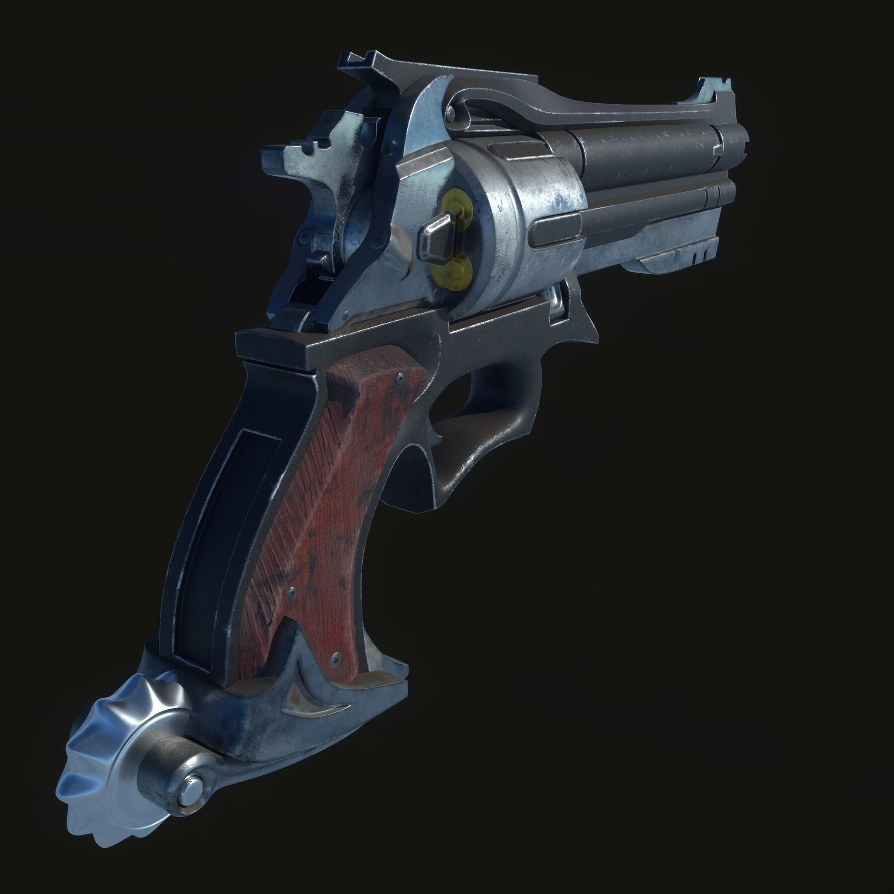 ArtStation - Revolver pistol Model and Textures | Game Assets