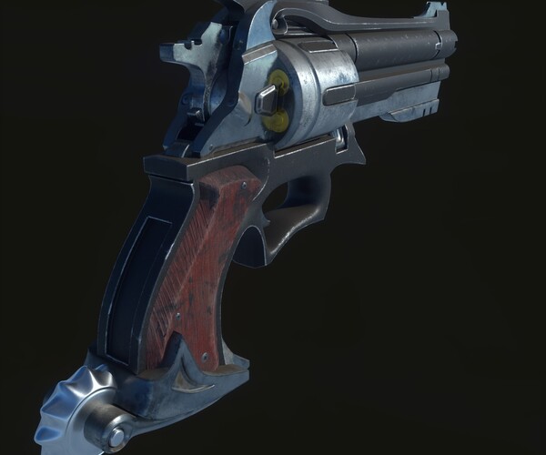 ArtStation - Revolver pistol Model and Textures | Game Assets