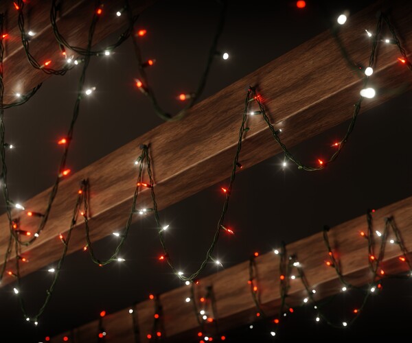 ArtStation - Customizable Christmas Lights - Geometry Nodes (Blender) | Resources