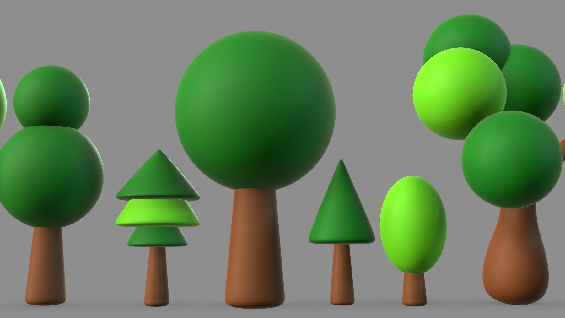 ArtStation - toon trees | Game Assets