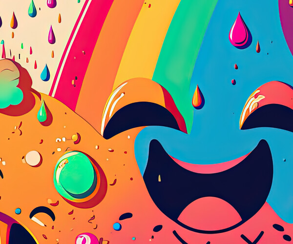ArtStation - 8k+ Digital Print Download of Psychedelic Paint Drip ...