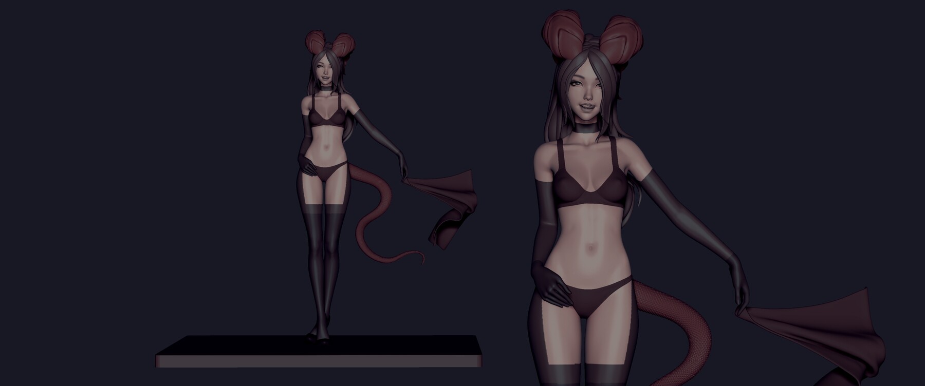 ArtStation - Lala Demon Girl NSFW Project | Artworks