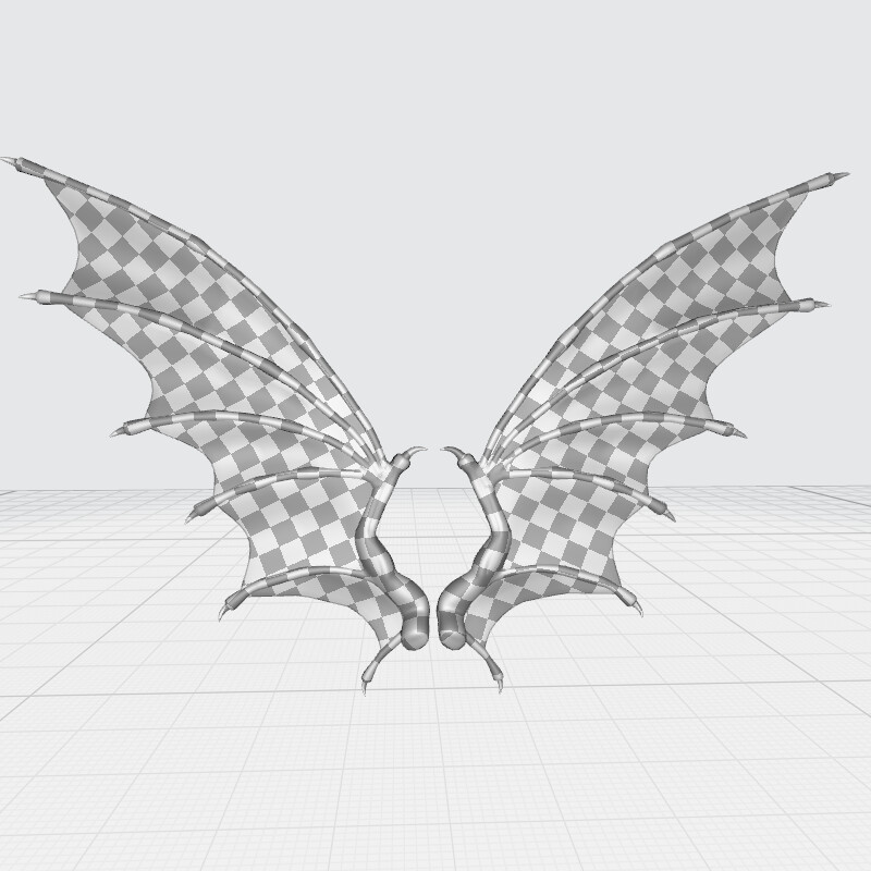ArtStation - Dark Demon Wings Evil game ready or print | Game Assets
