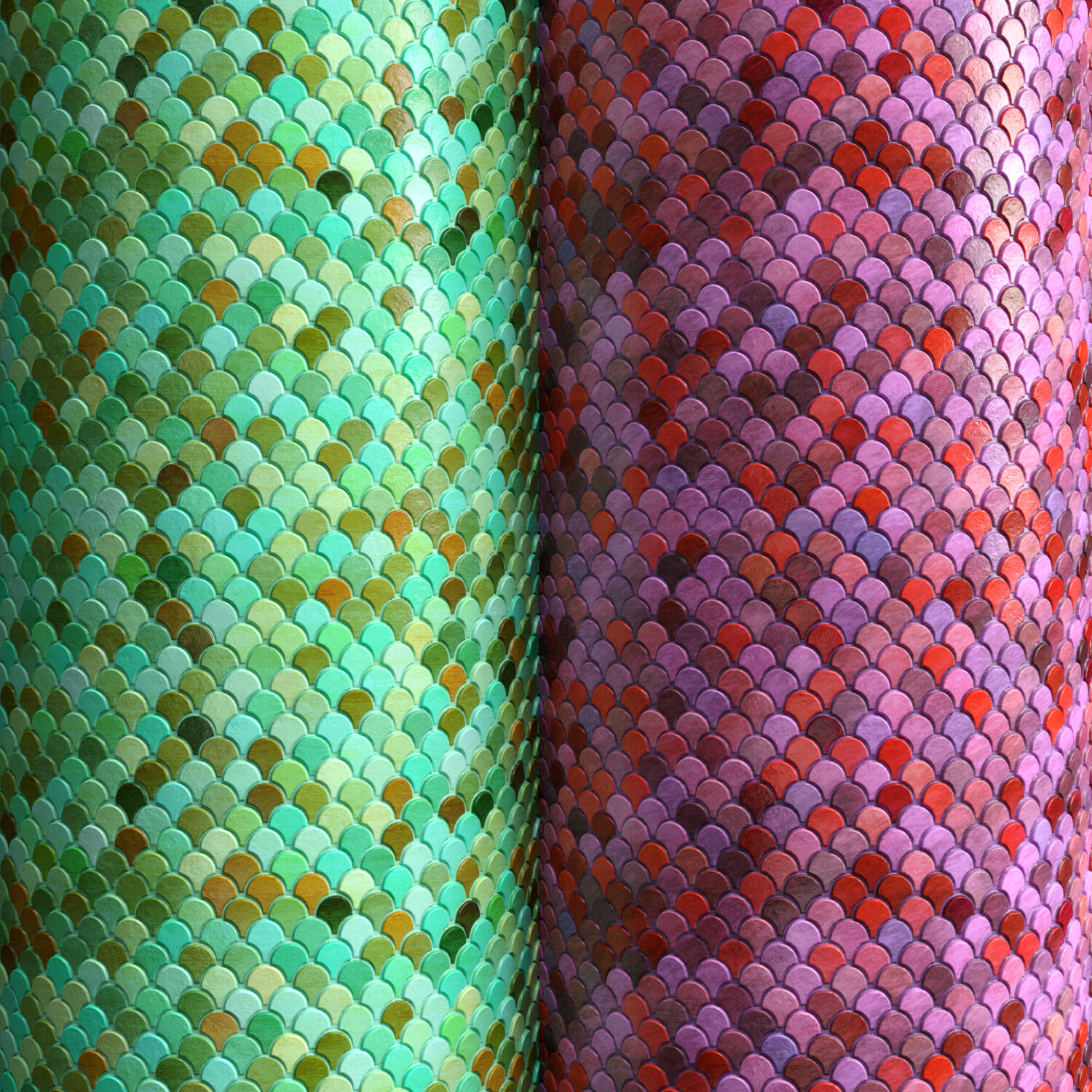 ArtStation - Materials 19- Fish scale tiles PBR, Seamless, Sbsar ...