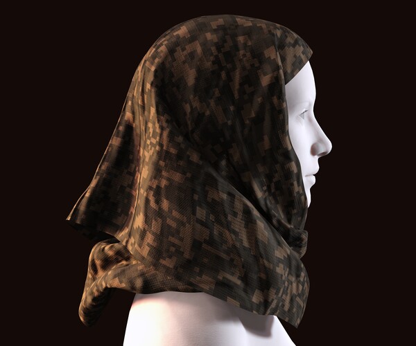 ArtStation - islam Hijab Low-poly | Game Assets
